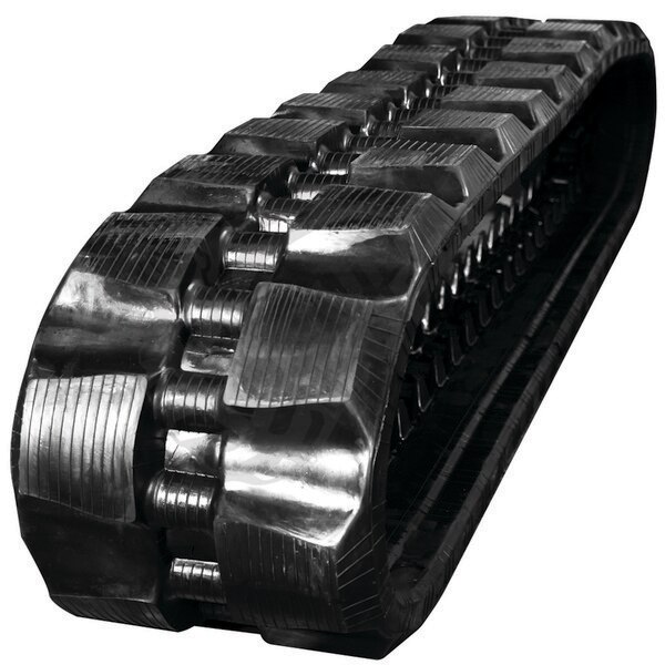 B320X86X48 Rubber Track with Staggered Block Tread Pattern