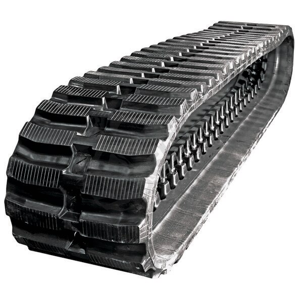 420X100X50 Rubber Track With Straight Bar Tread Pattern